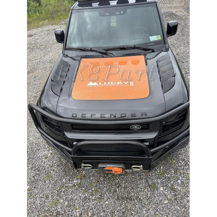 Defender L663 Hood Louver Vent Trim Kit - Gloss Black – Lucky8 Off Road