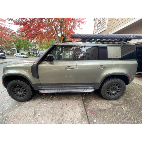 Proud Rhino Defender 110 Rock Slider Step Inserts - Black Textured Fin ...