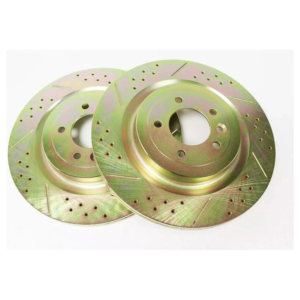 Drill Grooved Vented Rear Brake Rotor Disc Set – Lucky8 Off Road