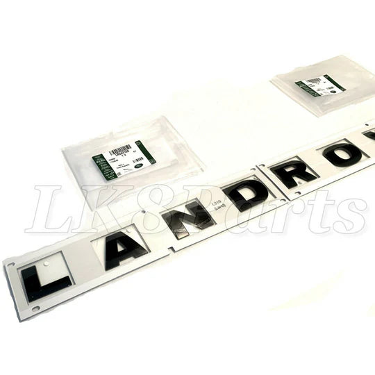 Hood Land Rover Name Plate Lettering in Gloss Black Finish Genuine ...