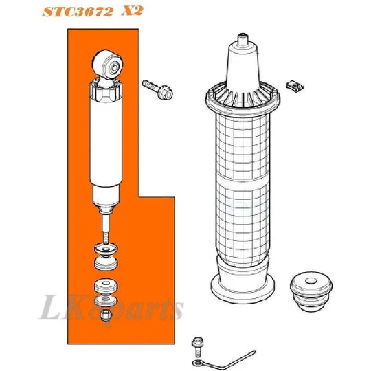 STC3672 Front Shock Absorber / Set – P38 Range Rover 95-02 – Lucky8 Off ...