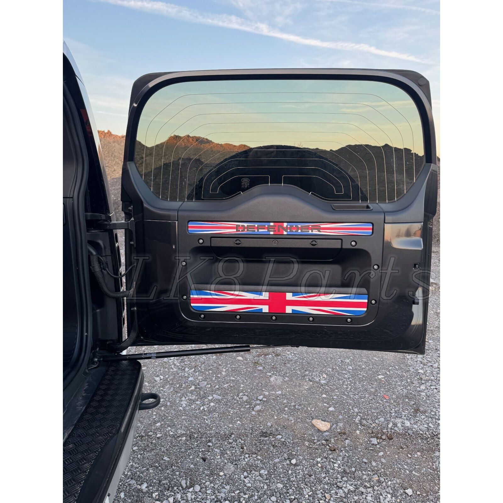 New Defender Union Jack Tailgate Door Insert – Lucky8 Off Road