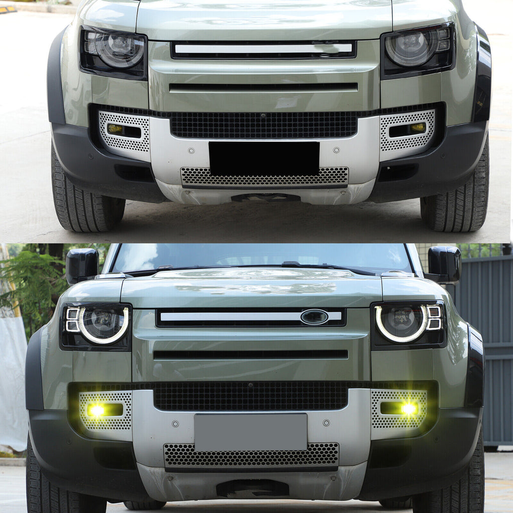 New Defender L663 Yellow Fog Light Kit – Lucky8 Off Road