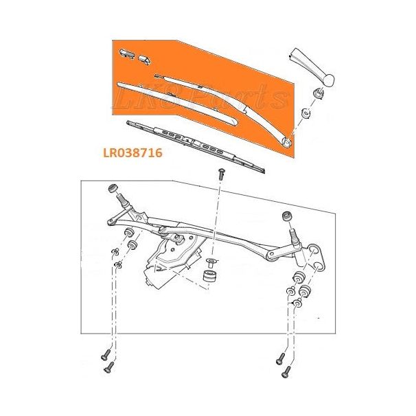 FRONT WIPER ARM & PIVOT LH GENUINE – Lucky8 Off Road
