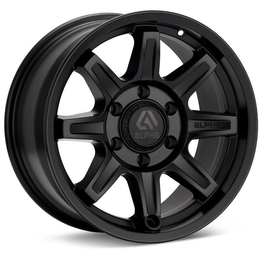 ALPHA equipt Matt Black COMMAND wheel. 18 x 9 P300 only – Lucky8 Off Road