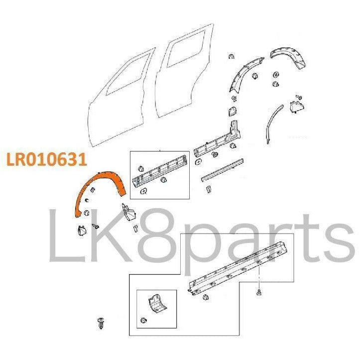 FRONT FENDER FLARE WHEEL ARCH MOULDING RIGHT RH – Lucky8 Off Road