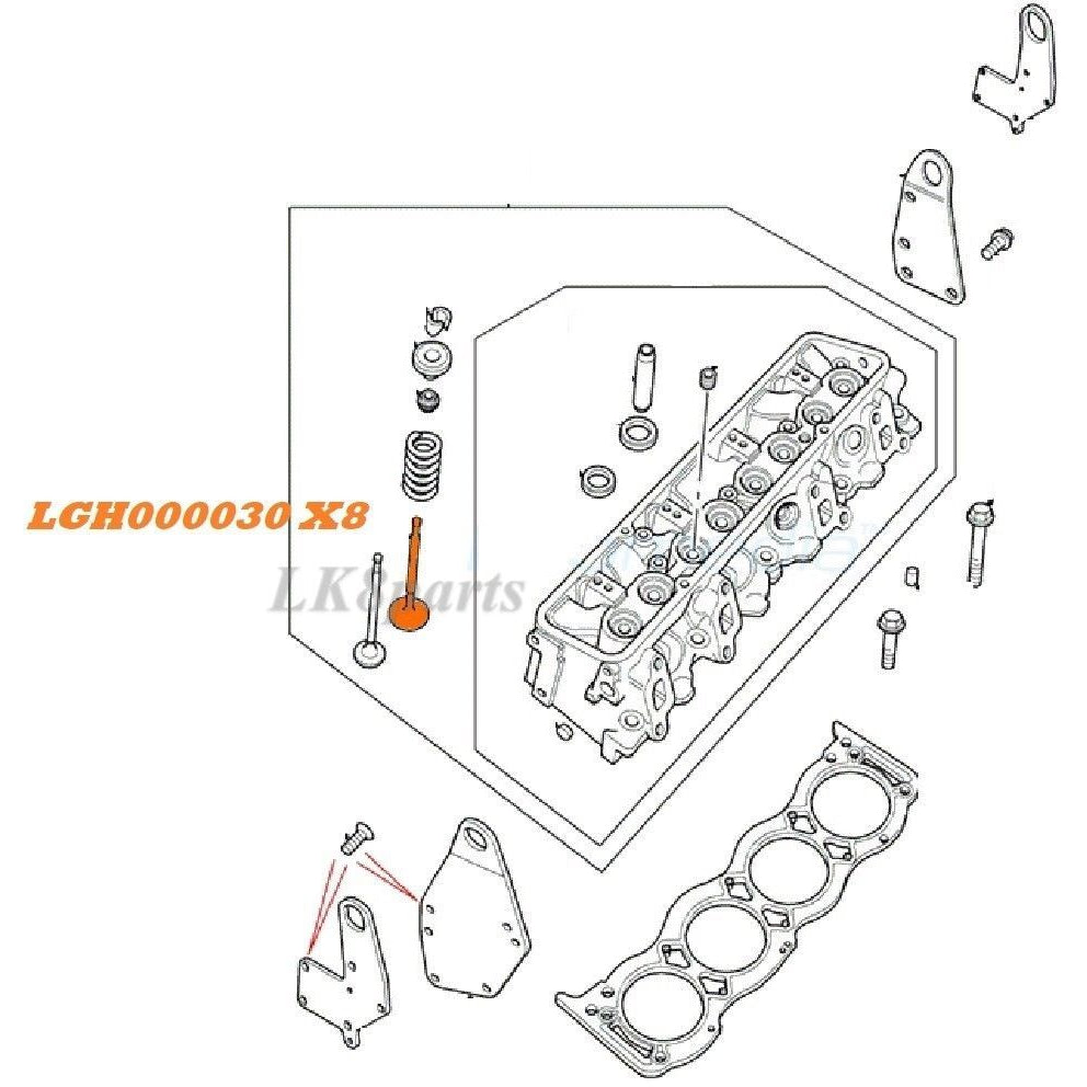 ENGINE INTAKE INLET VALVE SET x8 – Lucky8 Off Road