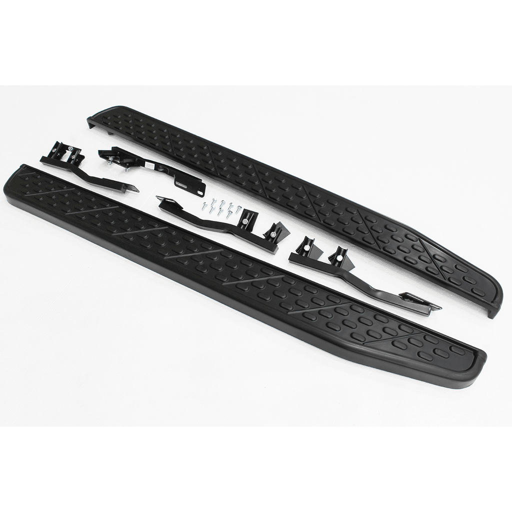 PAIR RUBBER TOPPED SIDE SIDE STEPS – Lucky8 Off Road